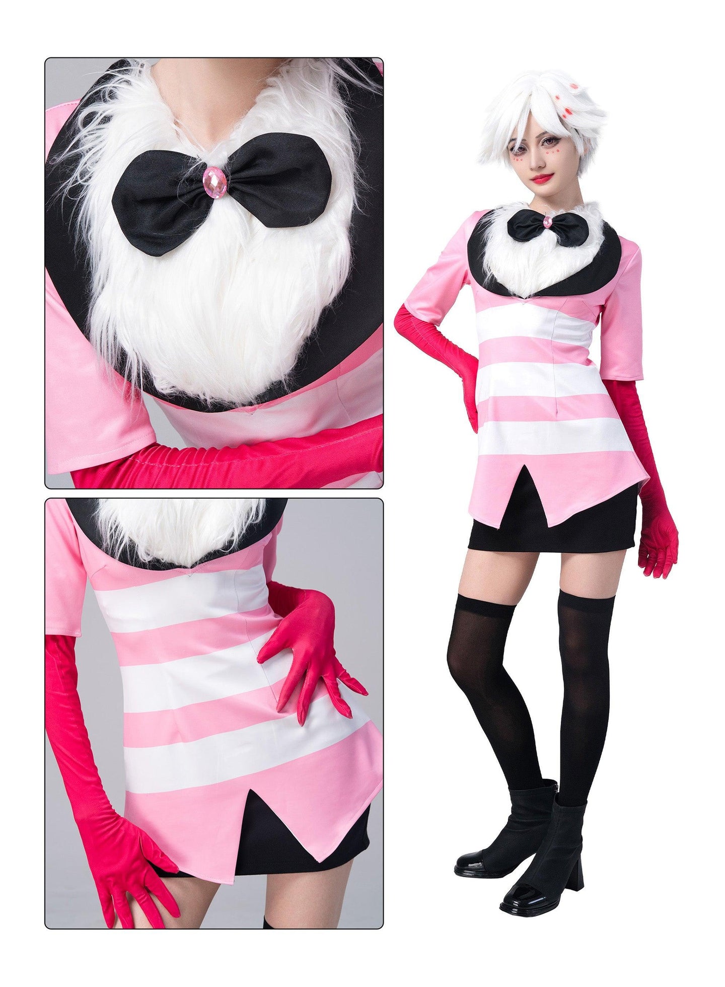 OSIAS Original Hazbin Hotel Angel Dust Cosplay Costume – OSIAS COSPLAY
