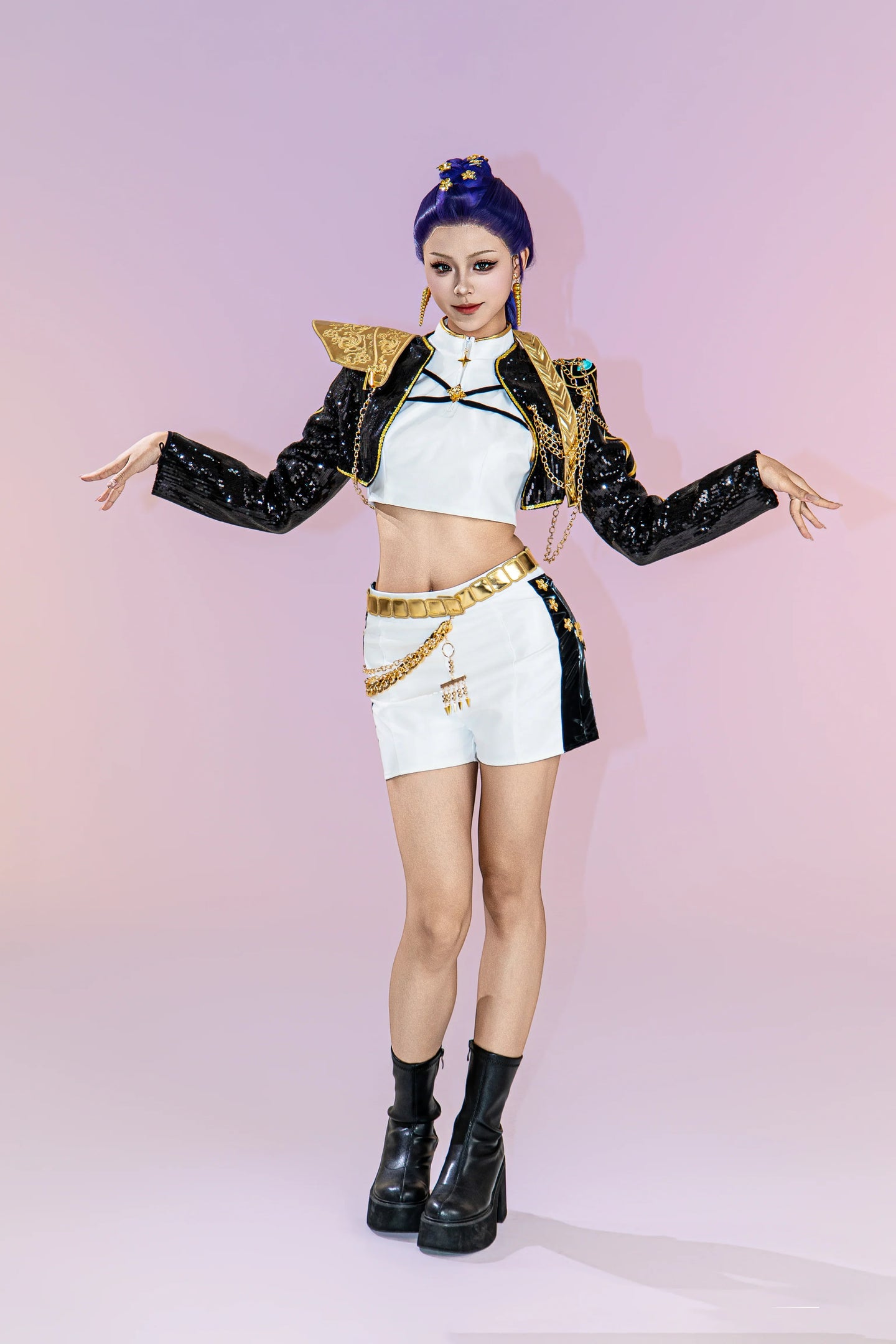 OSIAS Original KPop Demon Hunters Rumi Cosplay Costume Golden Stage ...