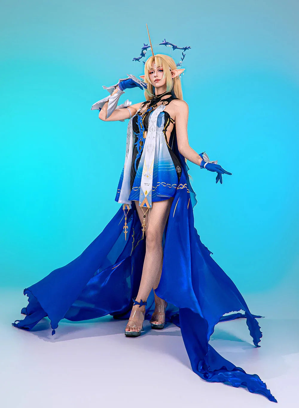 Wuthering Waves Cartethyia Cosplay Costume with Extra-Large Hemline ...