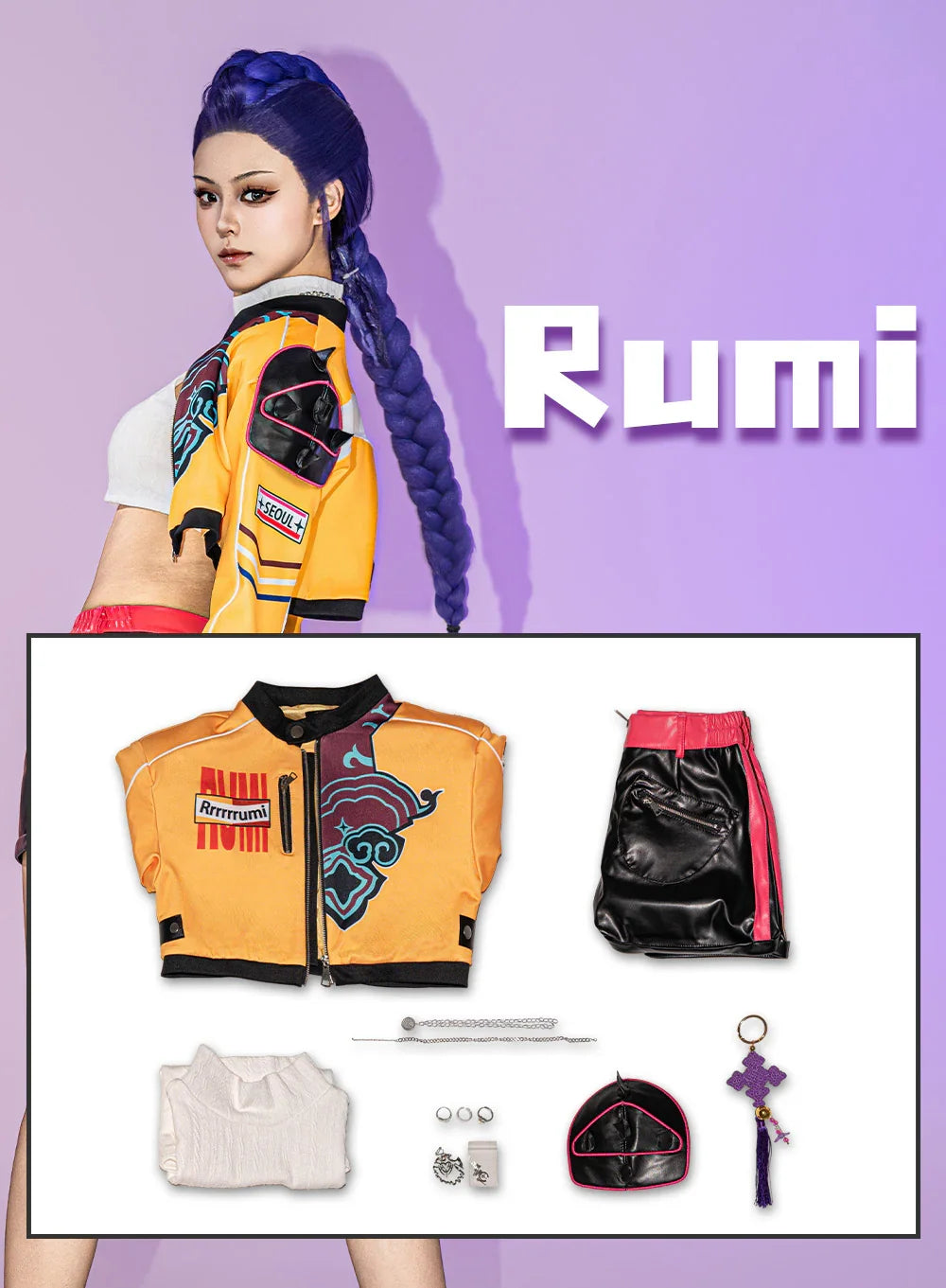 OSIAS Original KPop Demon Hunters Rumi 3-Piece Cosplay Outfit – OSIAS ...