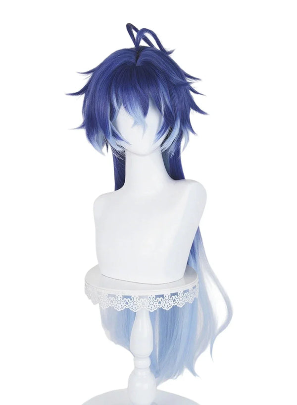 Genshin Imp act Kyryll Chudomirovich Flins Cosplay Wig Long Dark Blue ...