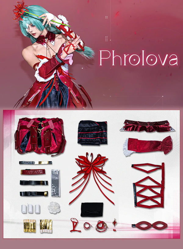 Wuthering Waves Phrolova Cosplay Costume Gradient Design With Printed ...